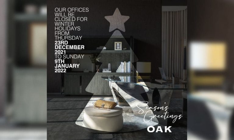 Happy Holidays from OAK - Oak
